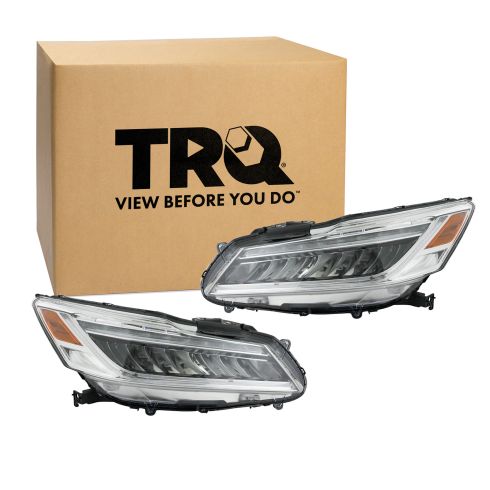 2016-17 Honda Accord Sedan with LED Headlights Driver & Passenger Side ...